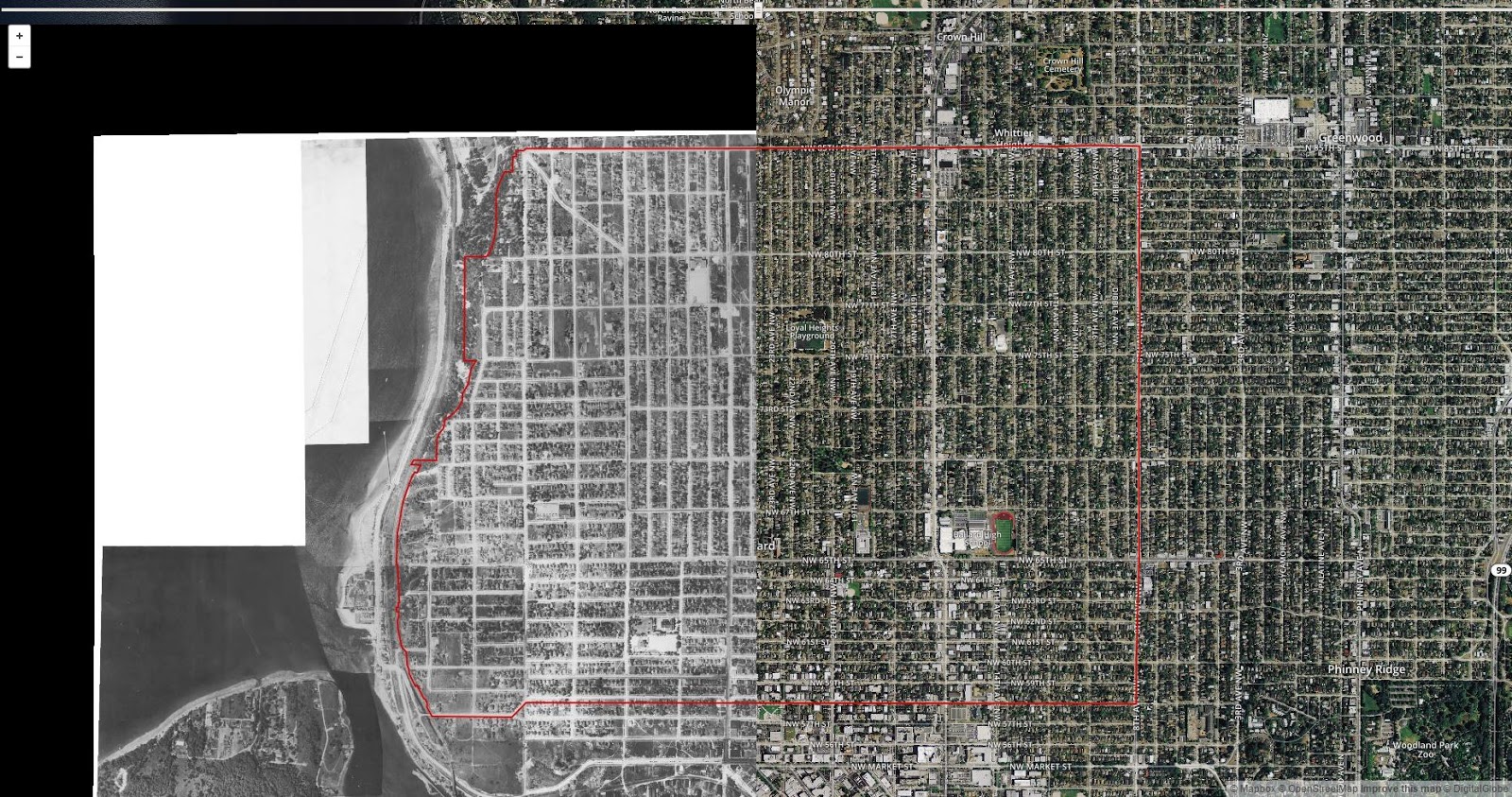 MAPPING HISTORIC BALLARD: Comparison Map: 1937 - 2015