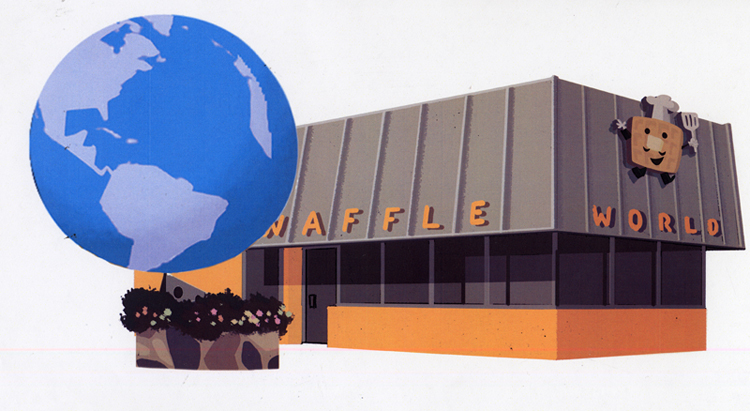 the art of kevin nelson: "Bolt" waffle worlds