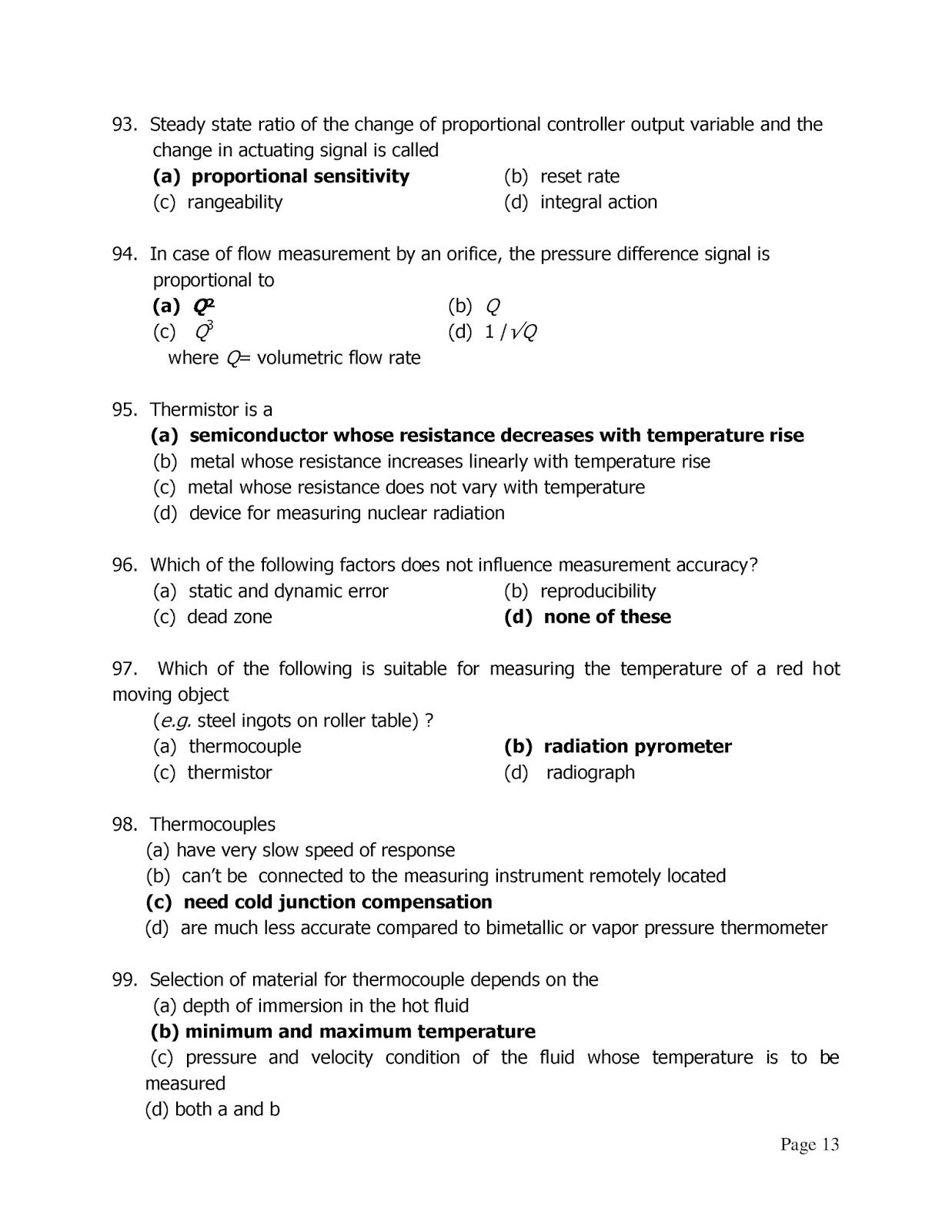 Interview preparation for instrumentation - Instrumentation Engineering
