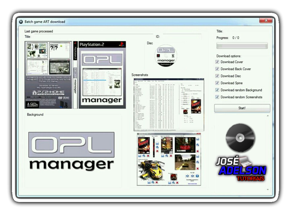 Adelson Games : [PS2] OPL Manager V.20