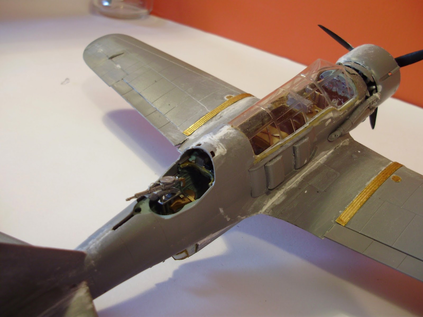 Modelarstwo: PZL. 43 Czajka - Klejenie zakończone - galeria