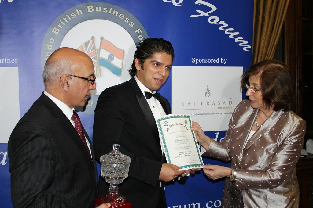 Sai Prasad Group: Shashank Bhapkar honored at IBBF in London Parliament