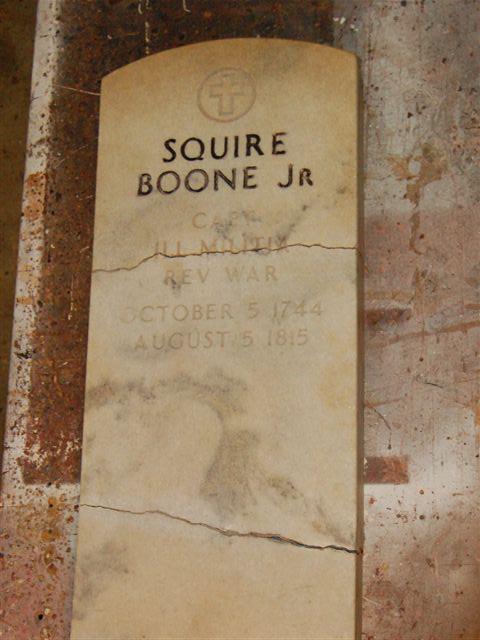 Explore! Southern Indiana: Squire Boone Gets a New Headstone