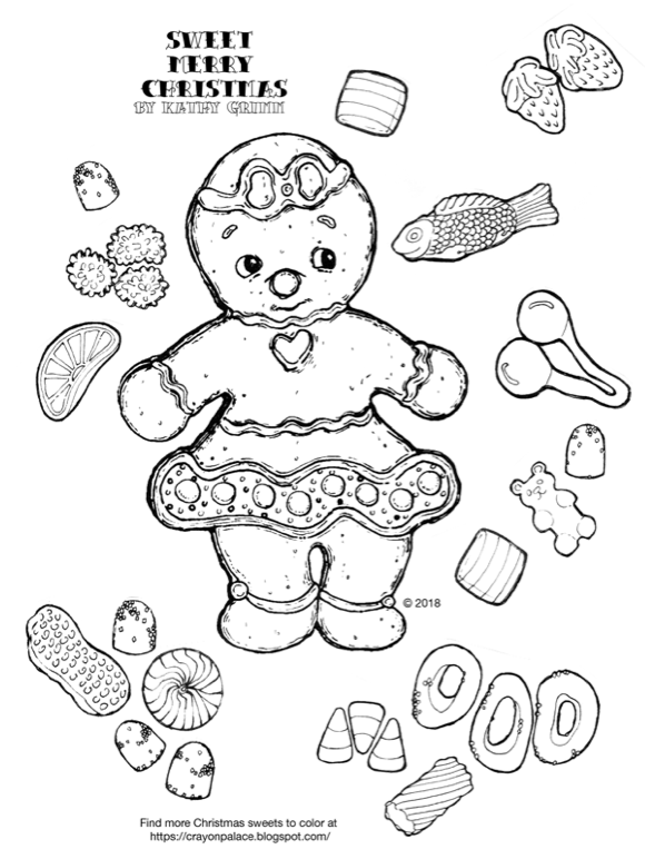 Gingerbread Boy Coloring