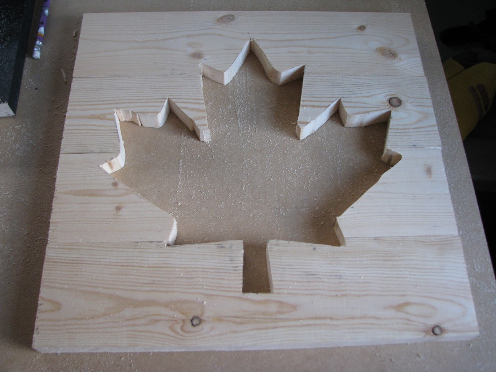 My So-Called DIY Blog: DIY Maple Leaf Wood Art (Happy Canada Day!)