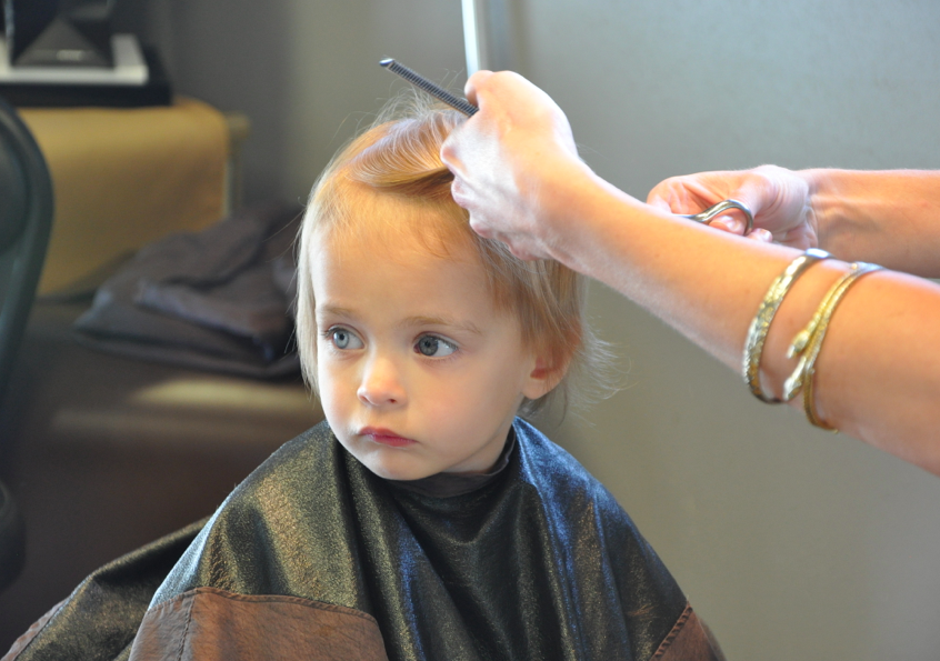 M and B plus 3!: Ava's First Haircut!