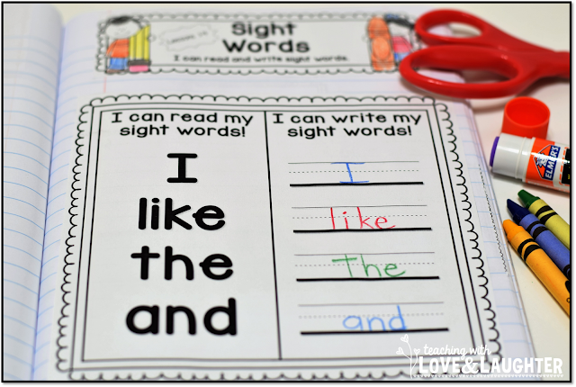 Teaching With Love and Laughter: Kindergarten Sight Words Interactive ...