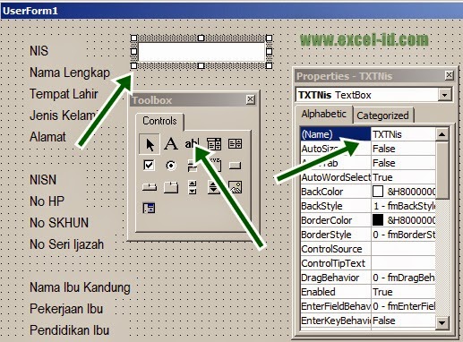 Cara Membuat Form Input Data Siswa Berbasis Excel ~ Anak Sidoarjo Indonesia