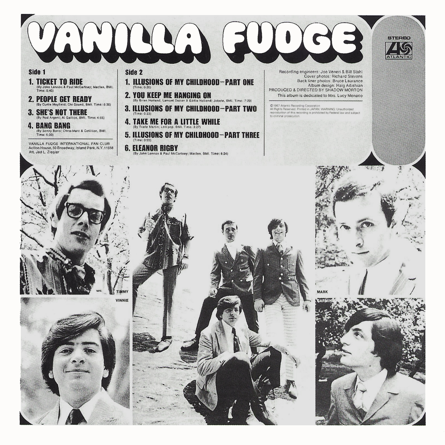 Darius, Don't You Get The Feelin: Vanilla Fudge - Selftitled (1st Album ...