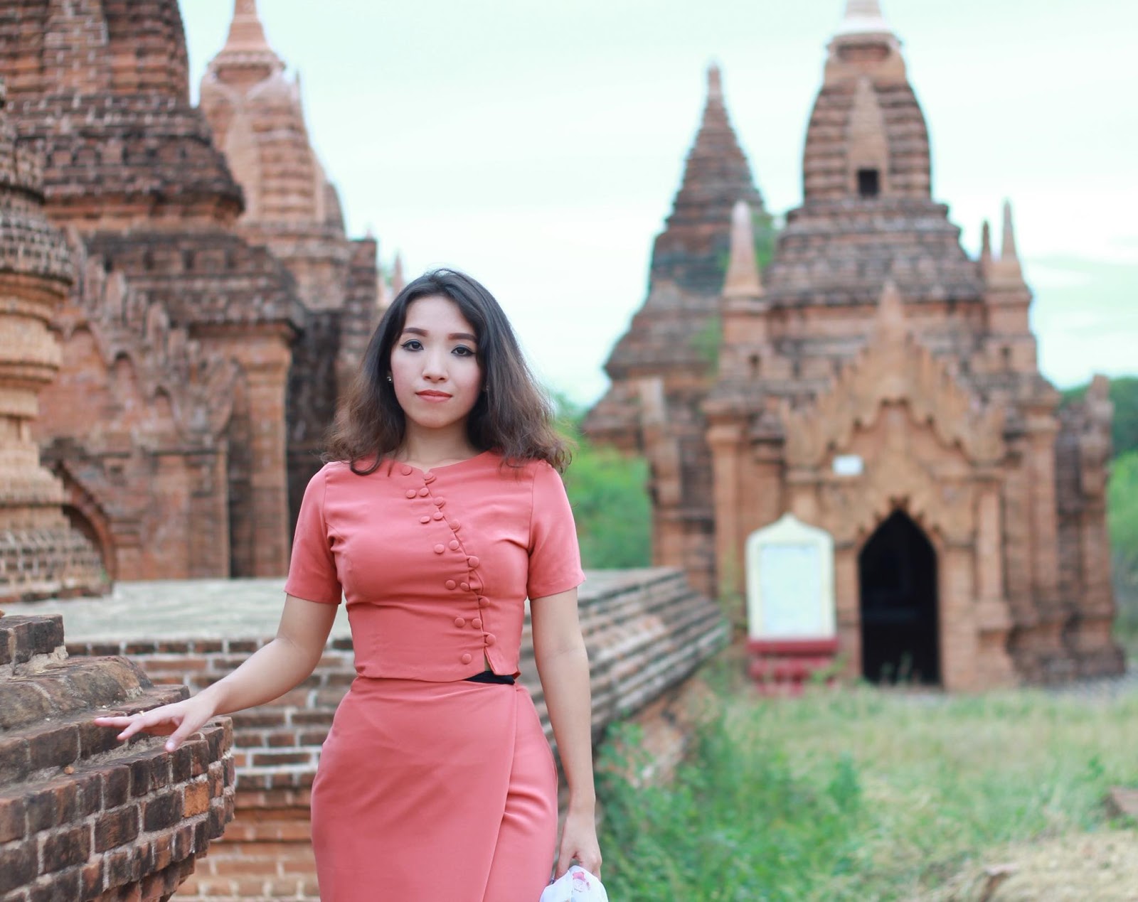 Myanmar Model Nang Mwe San In Bagan Photoshoot Papawady