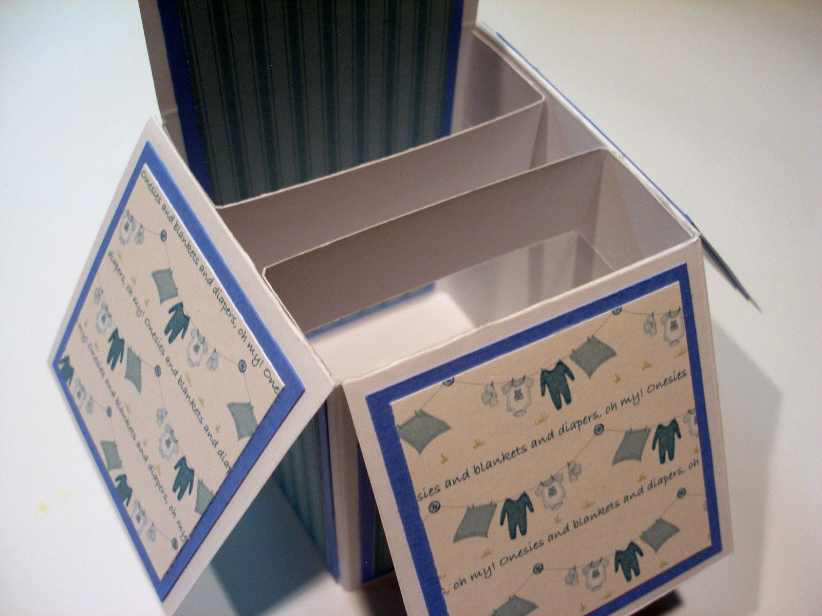CottageCutz: Baby Boy Pop-Up Box Card