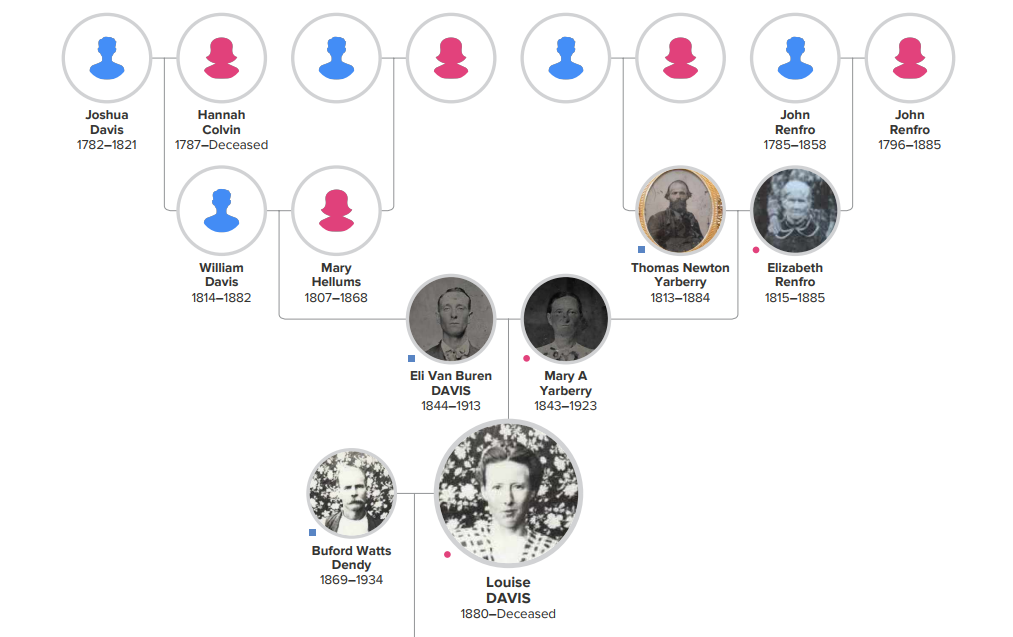 Porch Swings, Fireflies, and Jelly Jars: Louise (Davis) Dendy Family Tree