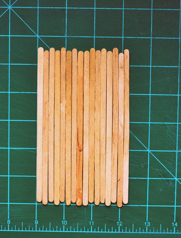 DIY: popsicle stick coasters on this rainy day