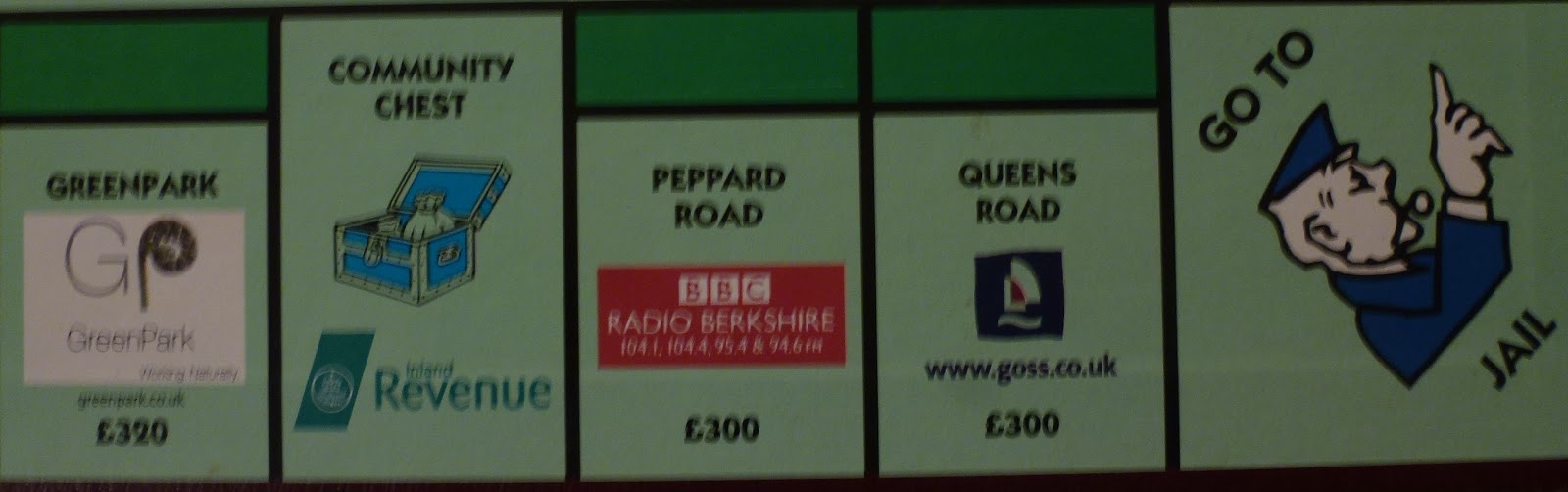 44forty: Number 8: Cycle the Reading Monopoly Board (with Claire)