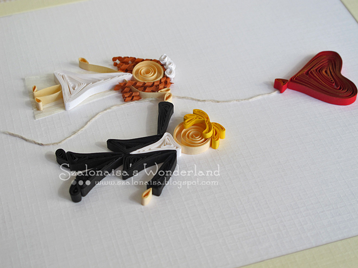 Quilled handmade cards - Szalonaisa's Wonderland: Quilled Wedding Card