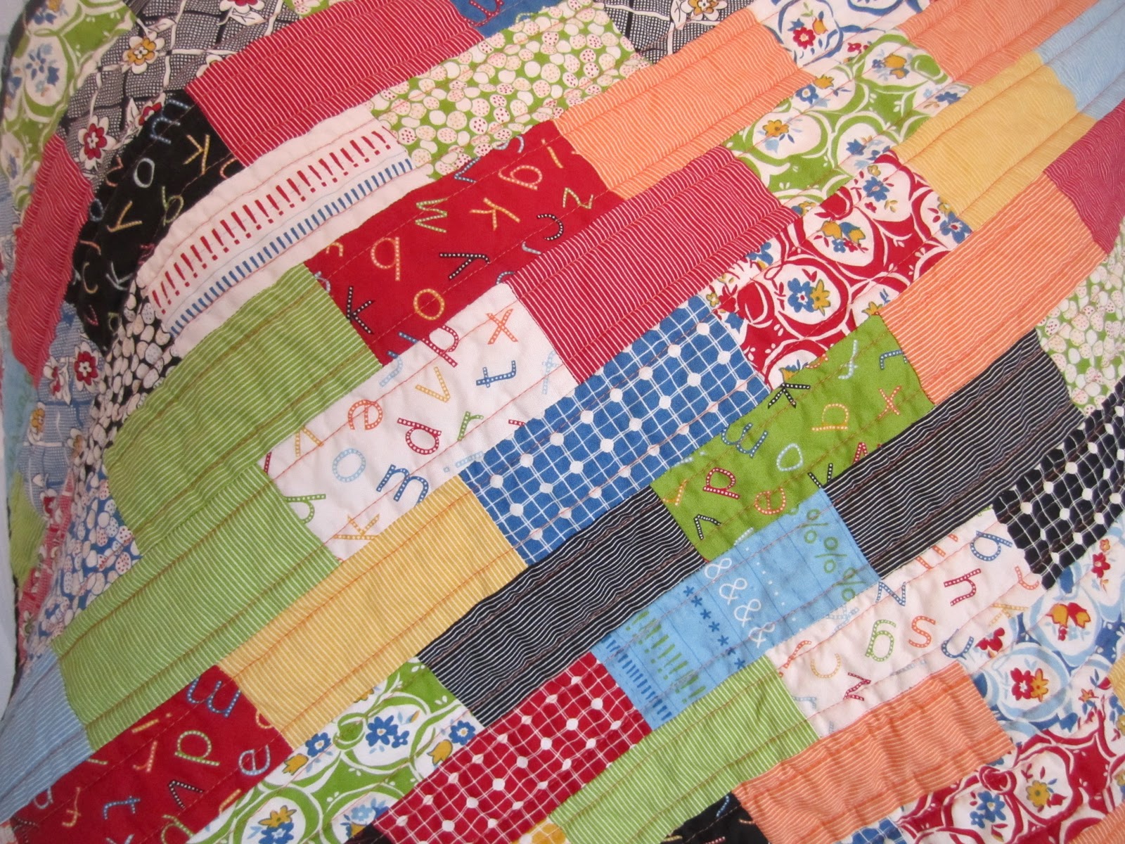 happierthanabirdquilts: Quite Contrary (and Bricks)