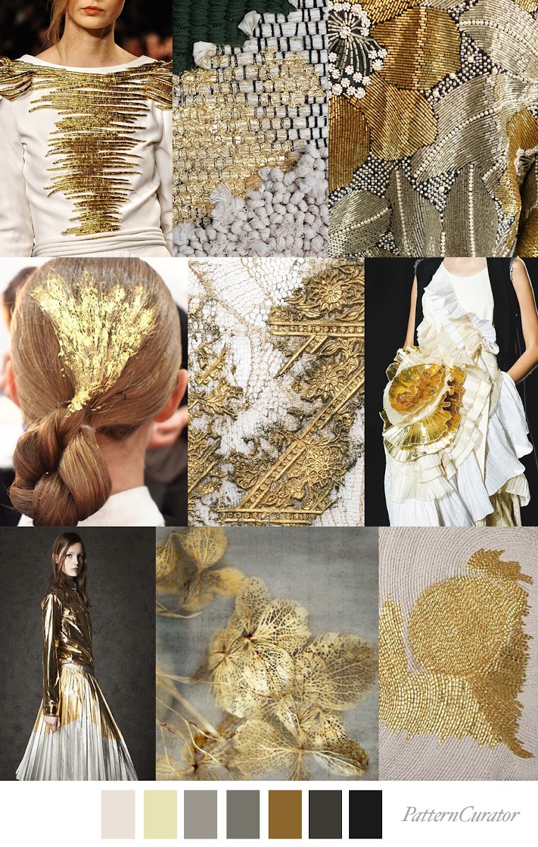 FASHION VIGNETTE: TREND | PATTERN CURATOR - ARTISAN GOLD . FW 2019
