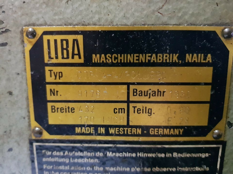 Used textile machines: 3 SETS X LIBA COP 3 K+E WARP KNITTING MACHINES ...