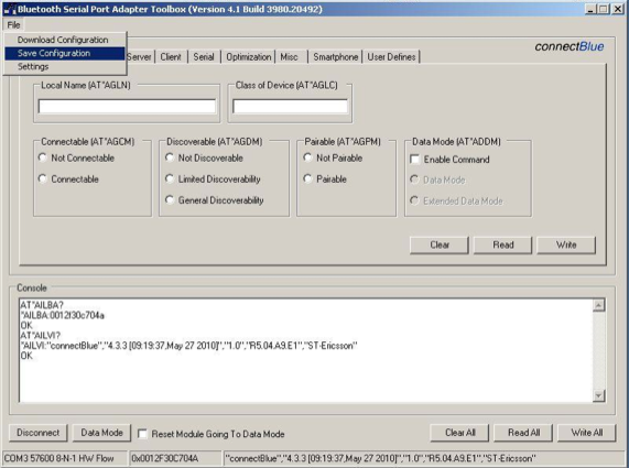 Score Electronics TechBlog: Getting started with connectBlue Serial ...