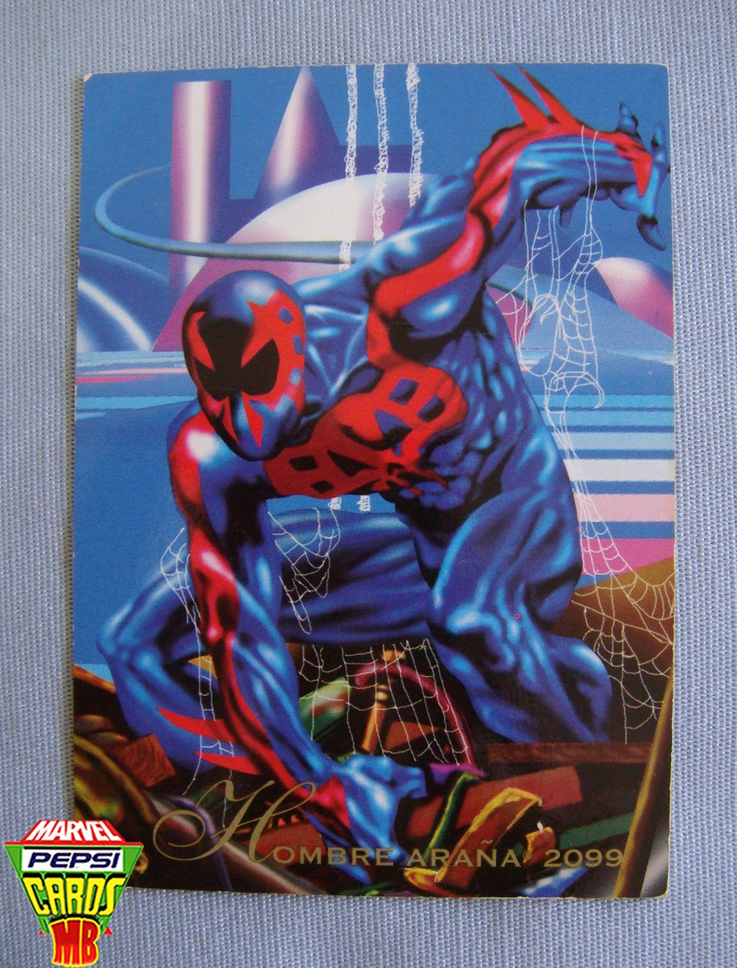 MarvelPepsiCardsMB: Marvel Pepsi Cards - MX - 1994 - 61 - Hombre Araña 2099