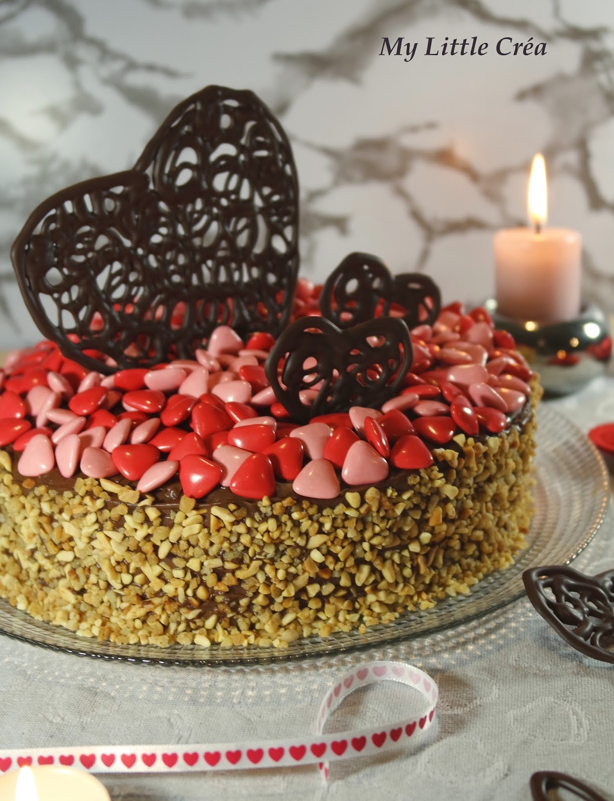 Gâteau de St Valentin tout chocolat #amour