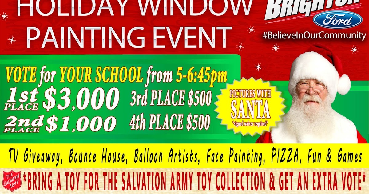 Brighton Ford : 18th Annual Holiday Window Painting Event