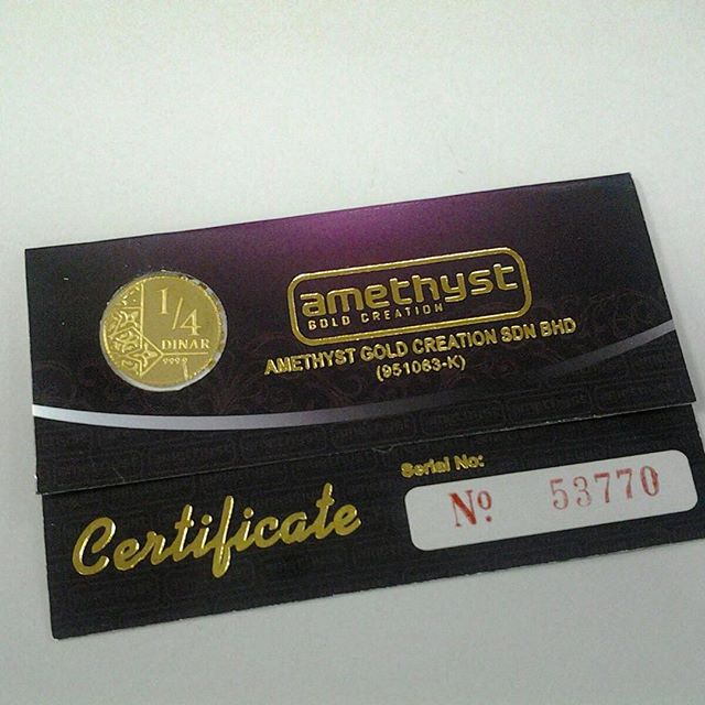 Dinar Atau Gold Bar. Mana Satu Pilihan Anda ~ ~Bicara Tentang Emas~