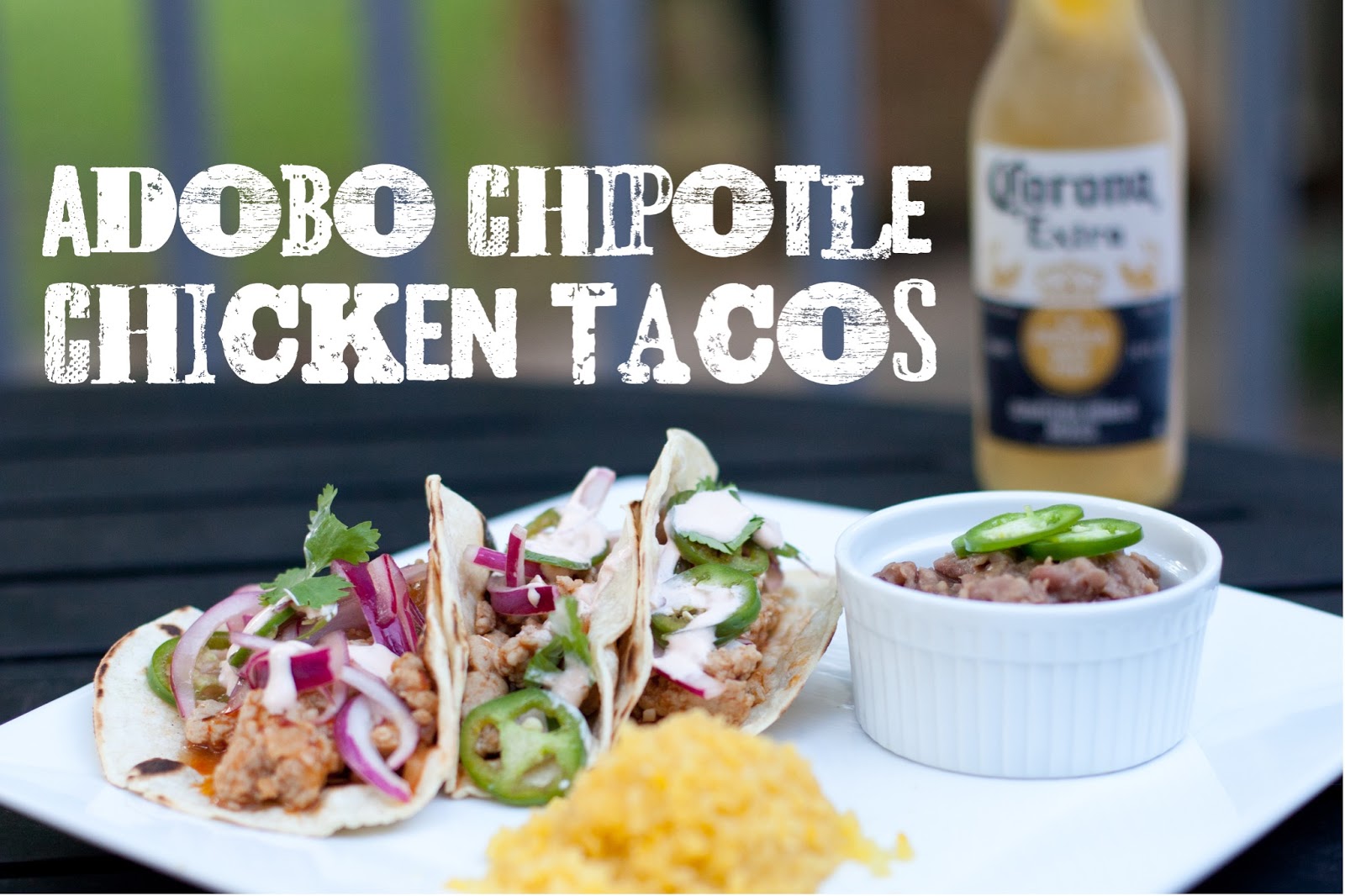 Taco Tuesday - Adobo Chipotle Chicken Tacos - Klein dot Co