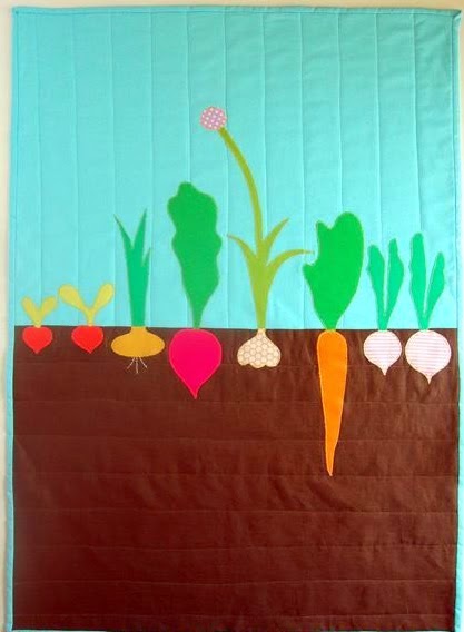 The All Craft Blog: Vegetable Patch Quilt