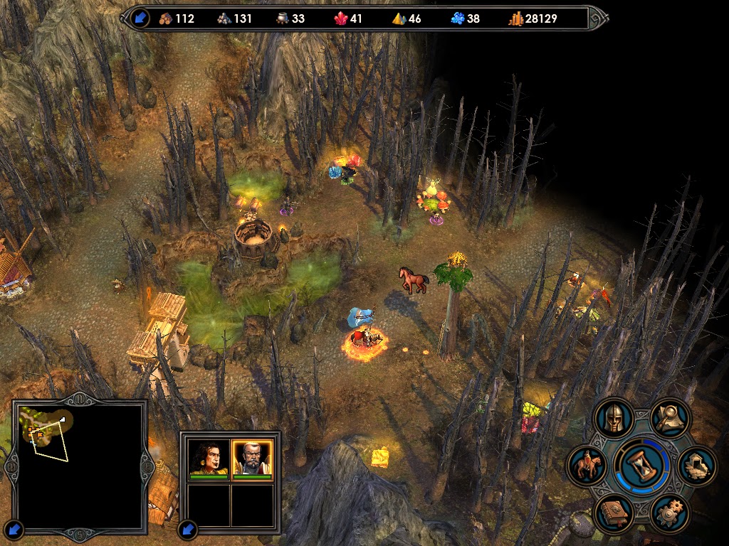 The Best Games Ever: Heroes of Might and Magic 5 - Map Screen