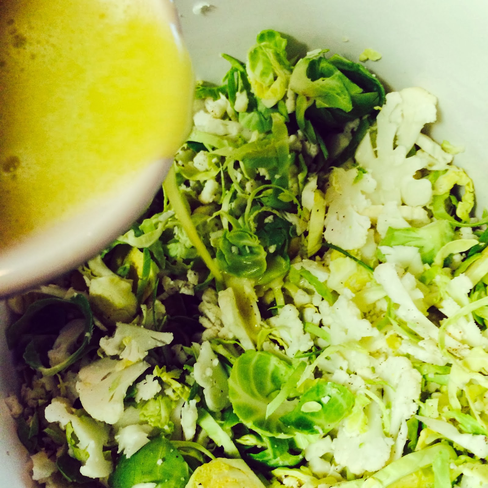 The Domesticated Wolf: Brussels Sprout and Cauliflower Salad with ...