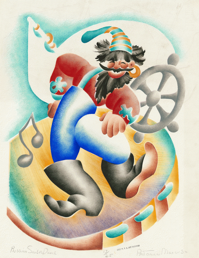 New Deal of the Day: New Deal Dance Art (5/10): "Russian Sailor Dance"