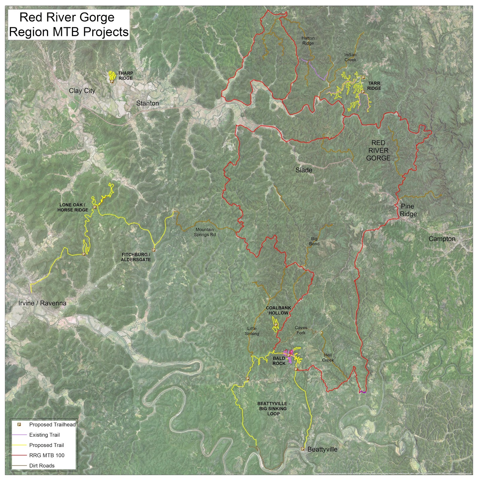 Red River Gorge Topographic Map - Map