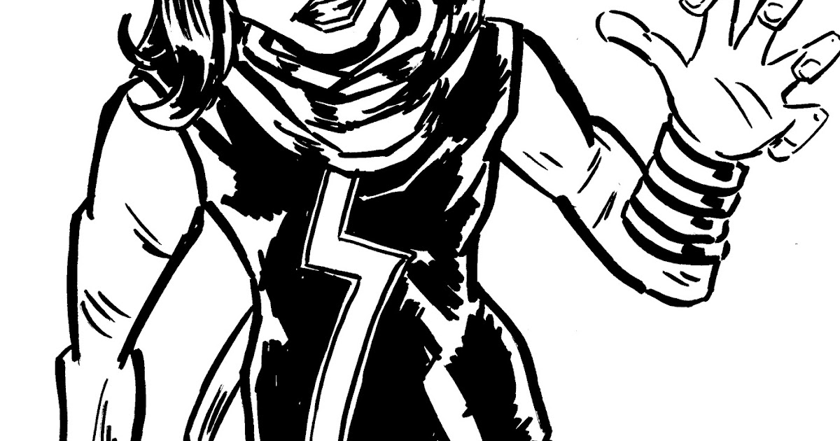 Fedscomic: Ms. Marvel drawing-ink and color