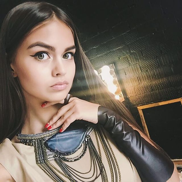 Participant from Russia Vladislava Evtushenko at the contest "Miss ...