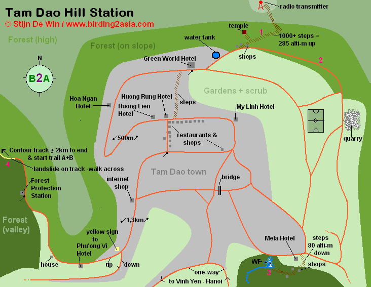 Bản đồ du lịch Tam Đảo | Mẹo phượt