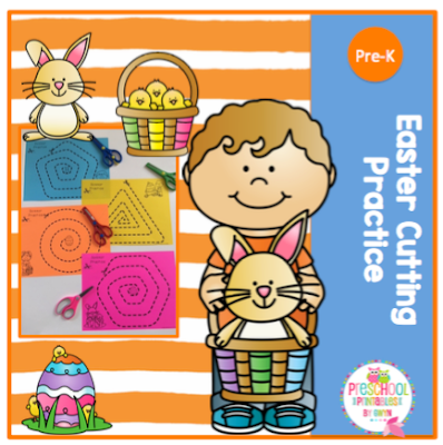 Easter Cutting Practice ~ Preschool Printables