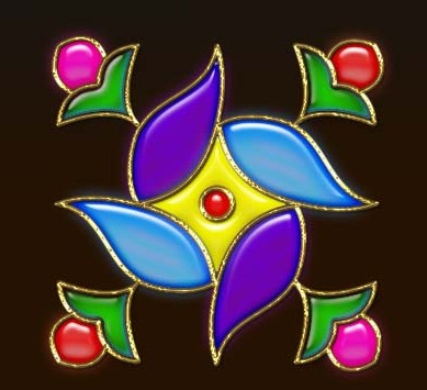 Simple Kolam 5 | Beautiful Kolams
