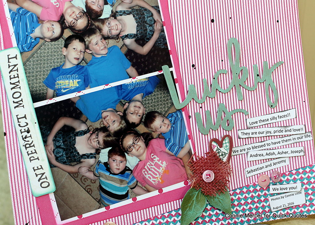 crafty goodies: Lucky Us, a page with Quick Quotes!