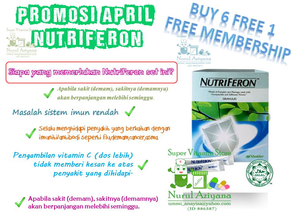 Nutriferon Shaklee : Penggalak Sistem Imunisasi Badan - Story of Health ...