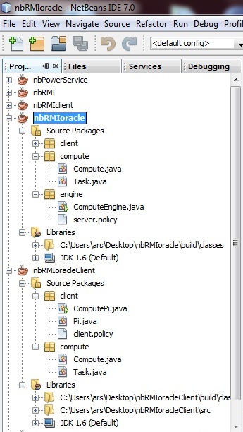 TEKNE - TECHNE: RMI example with NetBeans