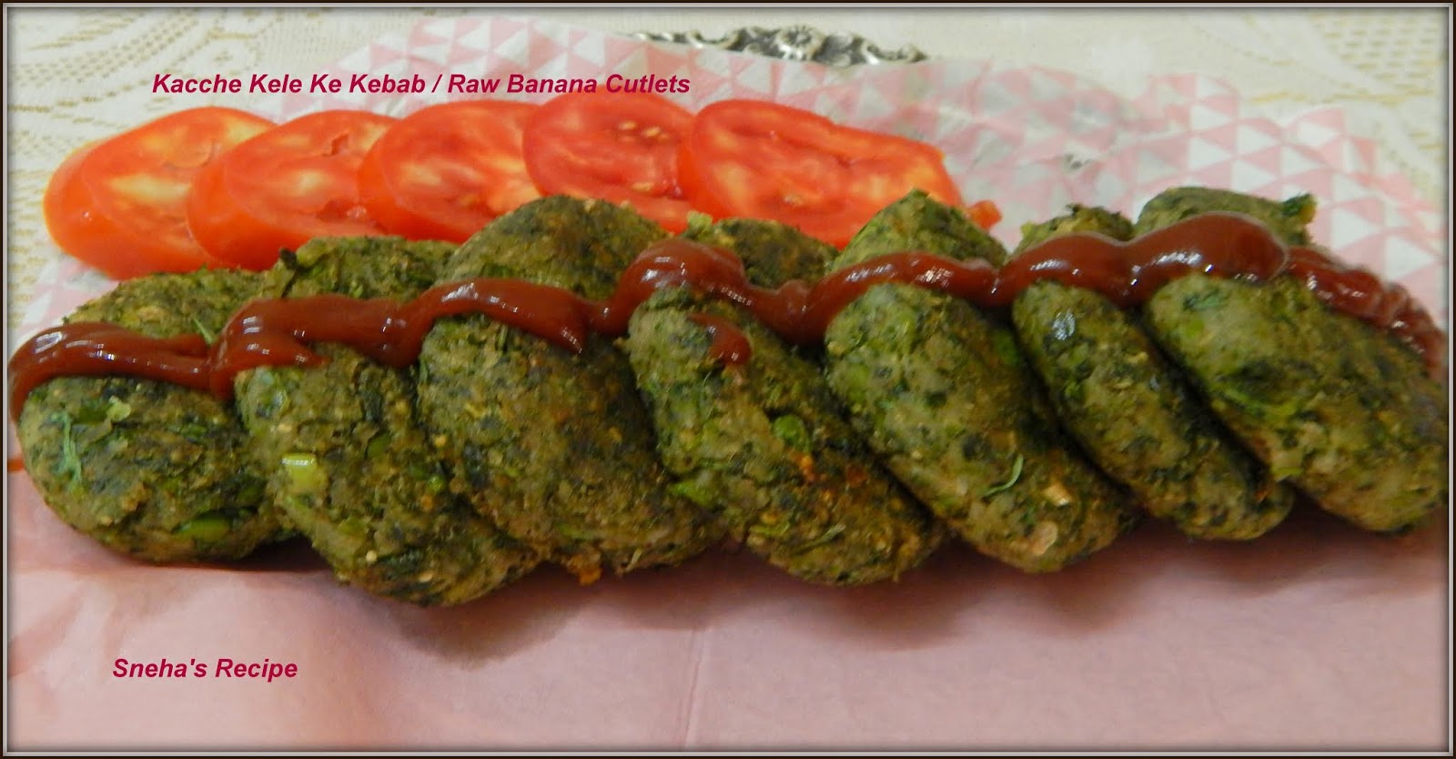 Kacche Kele Ke Kebab / Raw Banana Cutlets#FantasticalFoodFight - Sneha ...