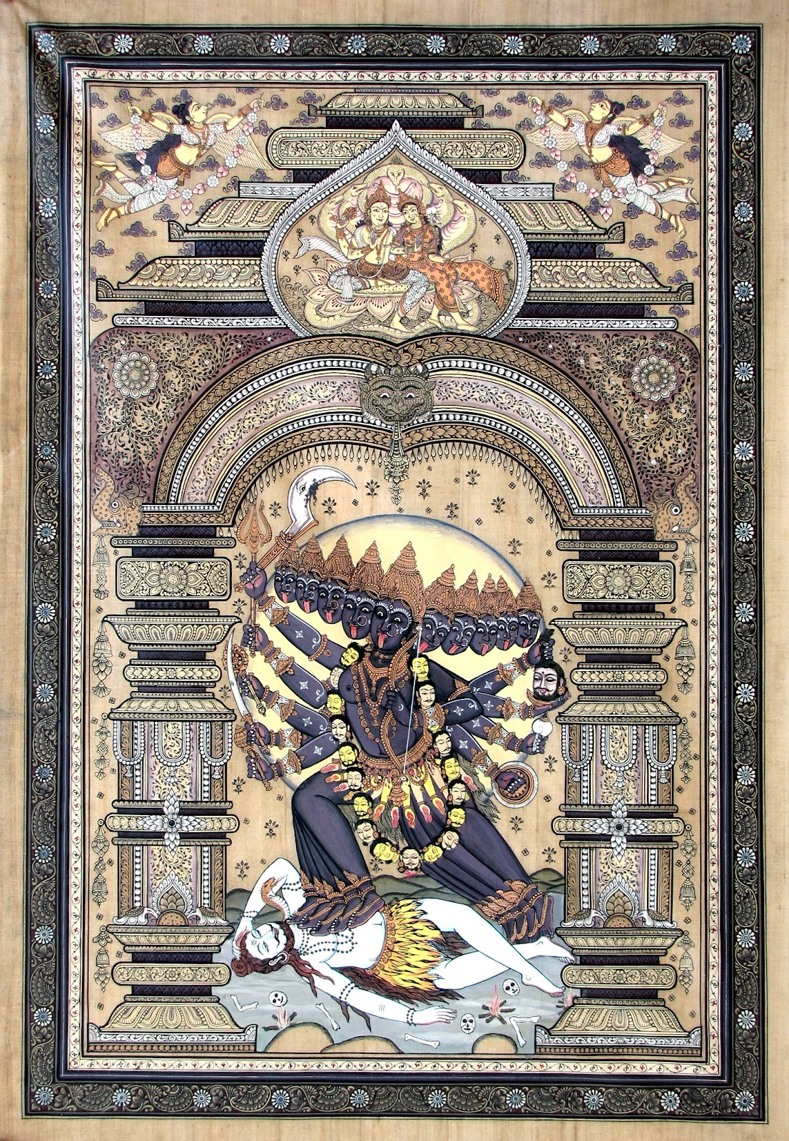 Pattachitra paintings by Pranab Narayan Das - The Barpali Days