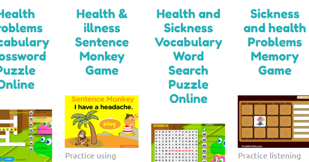 LEARNING TOGETHER: Games about health problems!