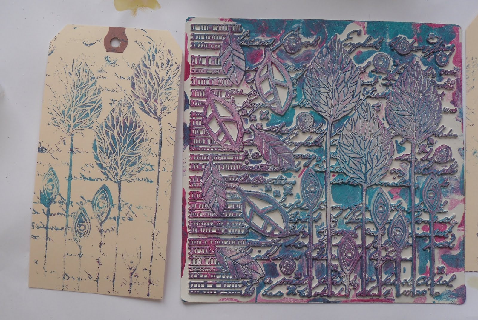 Teasel tags by Helen Chilton - That's Crafty!