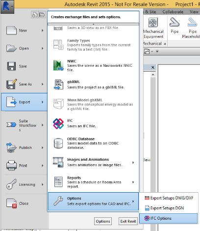 Revit Recess: IFC Import and Export Setup