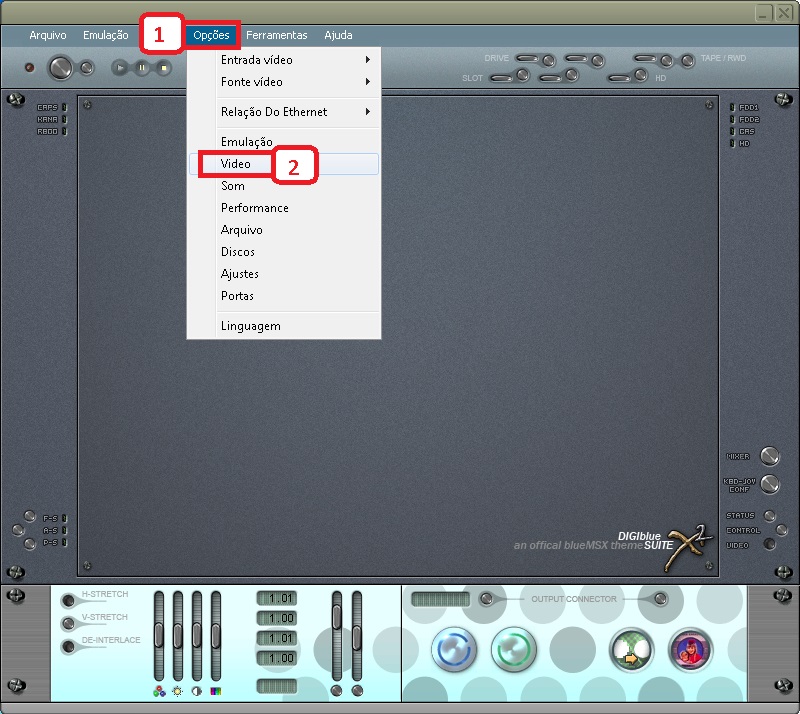 Na janela de configurações de vídeo, basta selecionar o filtro em ...