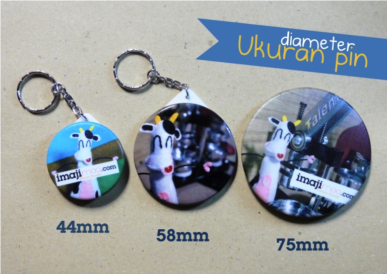 Imajimoo Design: Ukuran, Jenis, dan Laminasi Pin