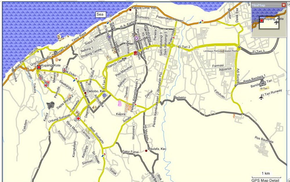 Peta Kota: Peta Kota Kupang