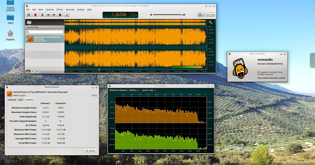 Ocenaudio linux - naaseries
